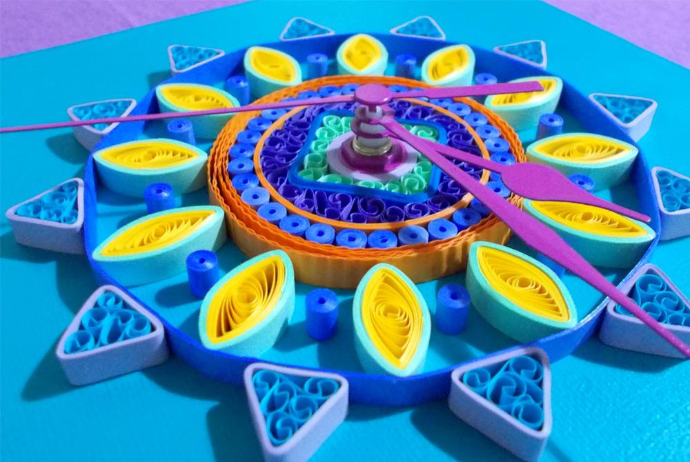 Square Canvas Clock - Anama Lily